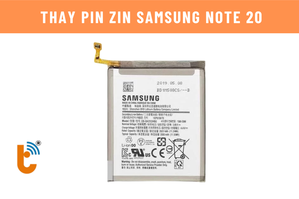 Giá thay pin Samsung Note 20 chính hãng | Lấy liền tại TPHCM